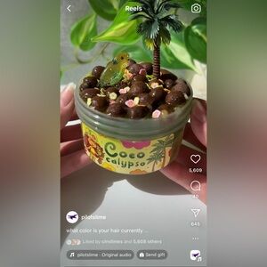 Pilot Slime | Art | Pilot Slime Coco Calypso Gravel Pebble Slime | Poshmark